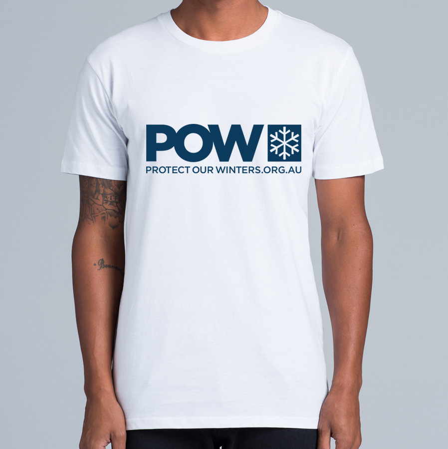 POW Australia Logo Organic Cotton T-Shirt - Womens - Protect Our ...