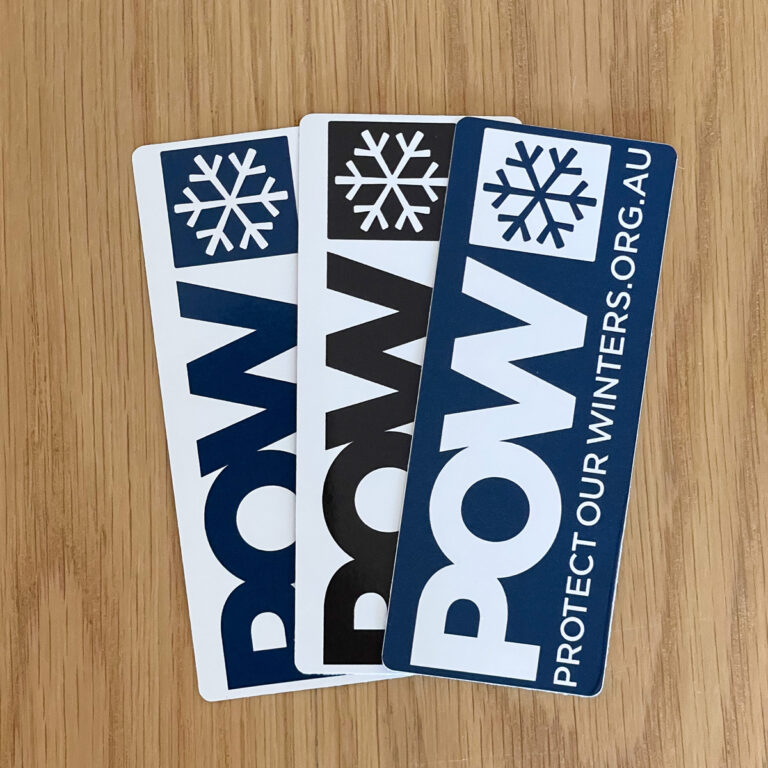 POW Australia Logo Sticker - Bumper Bundle - Protect Our Winters Australia
